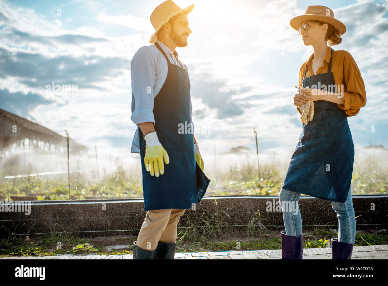 Two Farmers Talking High Resolution Stock Photography and Images - Alamy