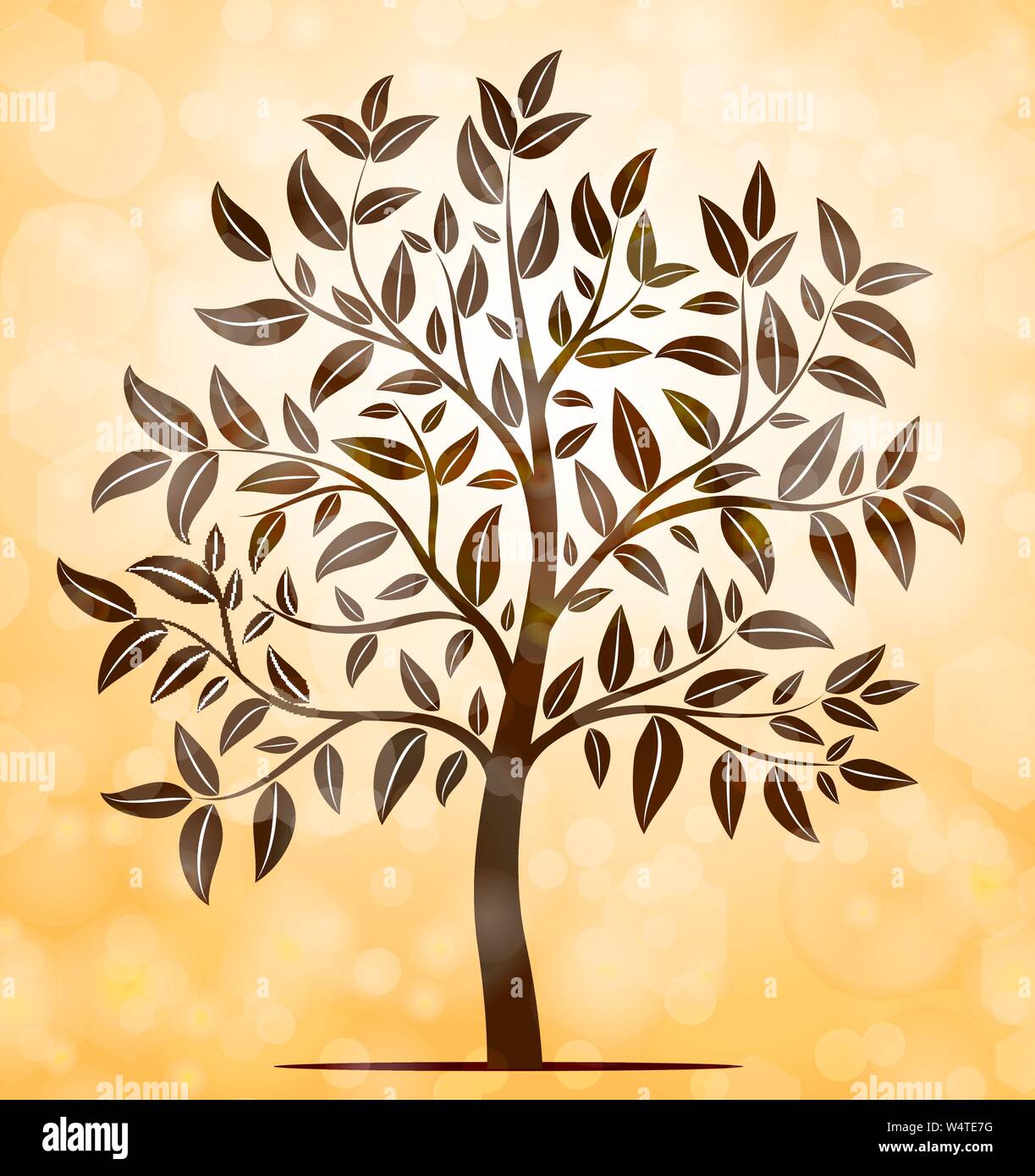 Autumn tree vector background Stock Vector Image & Art - Alamy
