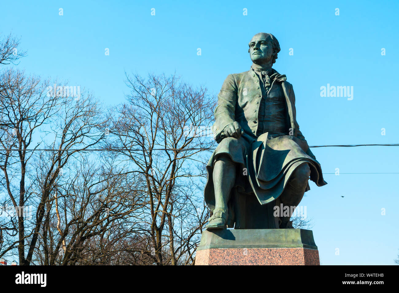 Mikhail lomonosov statue hi-res stock photography and images - Alamy