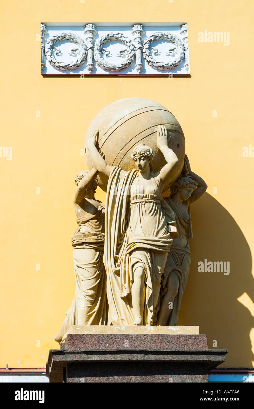 St Petersburg Russia - April 5, 2019. Building of Main Admiralty built ...