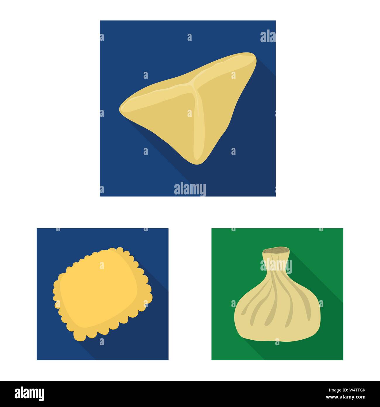 Vector illustration of products and cooking logo. Set of products and ...