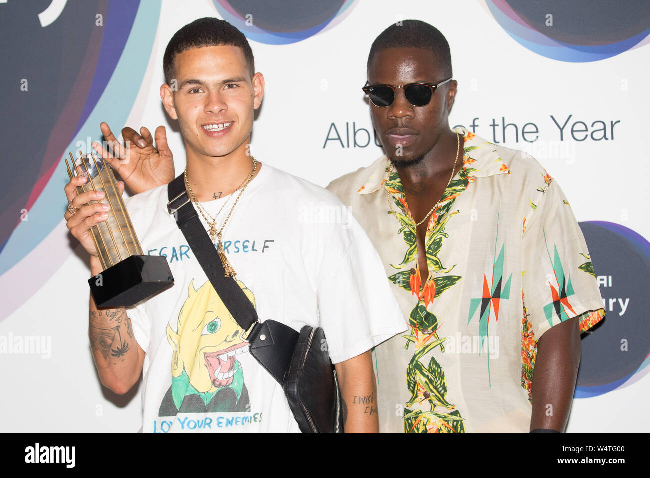 (left to right) Album of the year nominee Slowthai and his producer ...