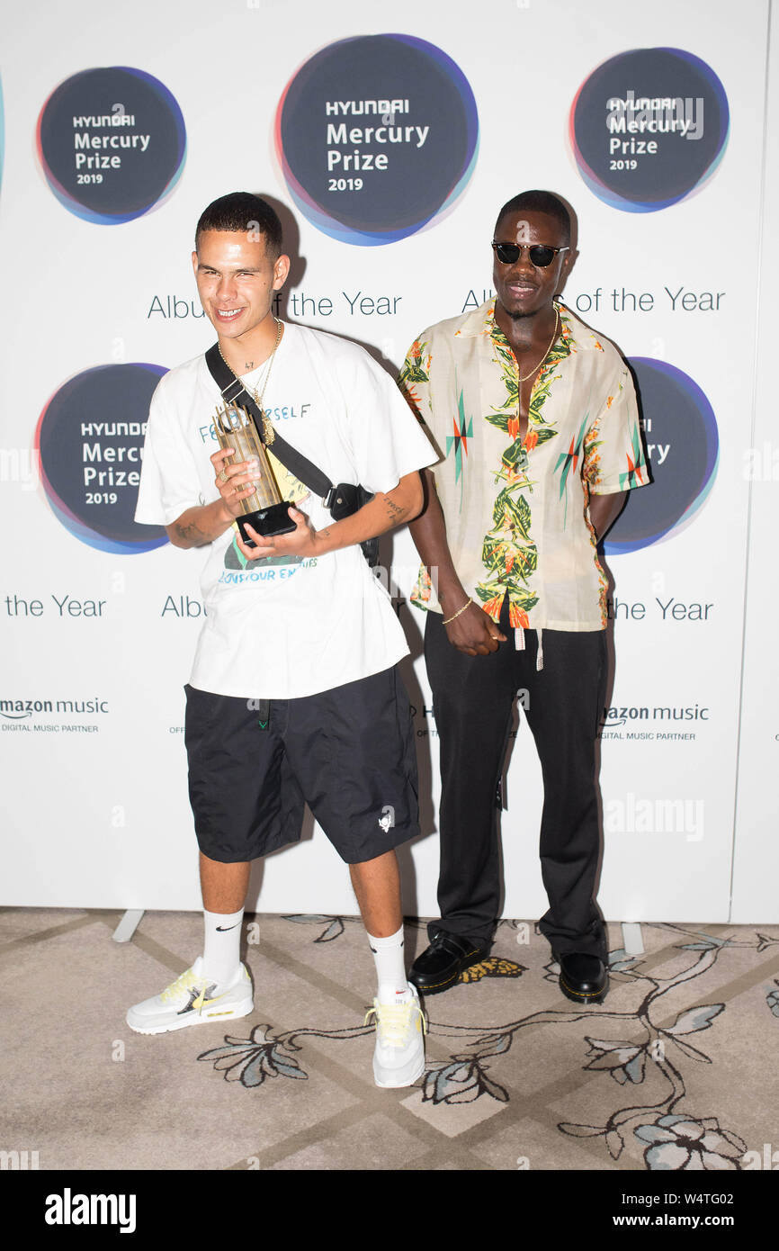 (left to right) Album of the year nominee Slowthai and his producer ...