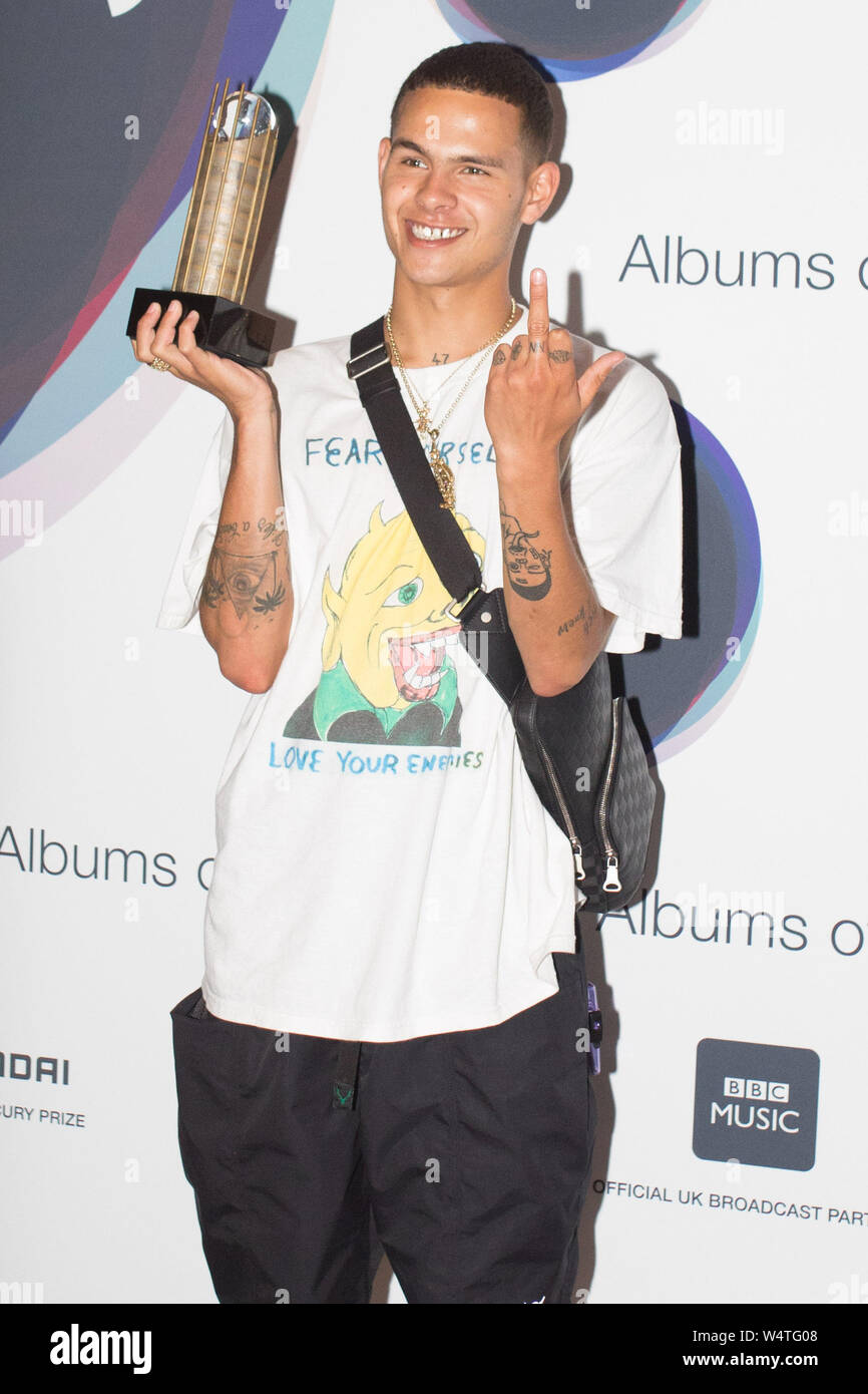 Album of the year nominee Slowthai attends the 2019 Hyundai Mercury ...