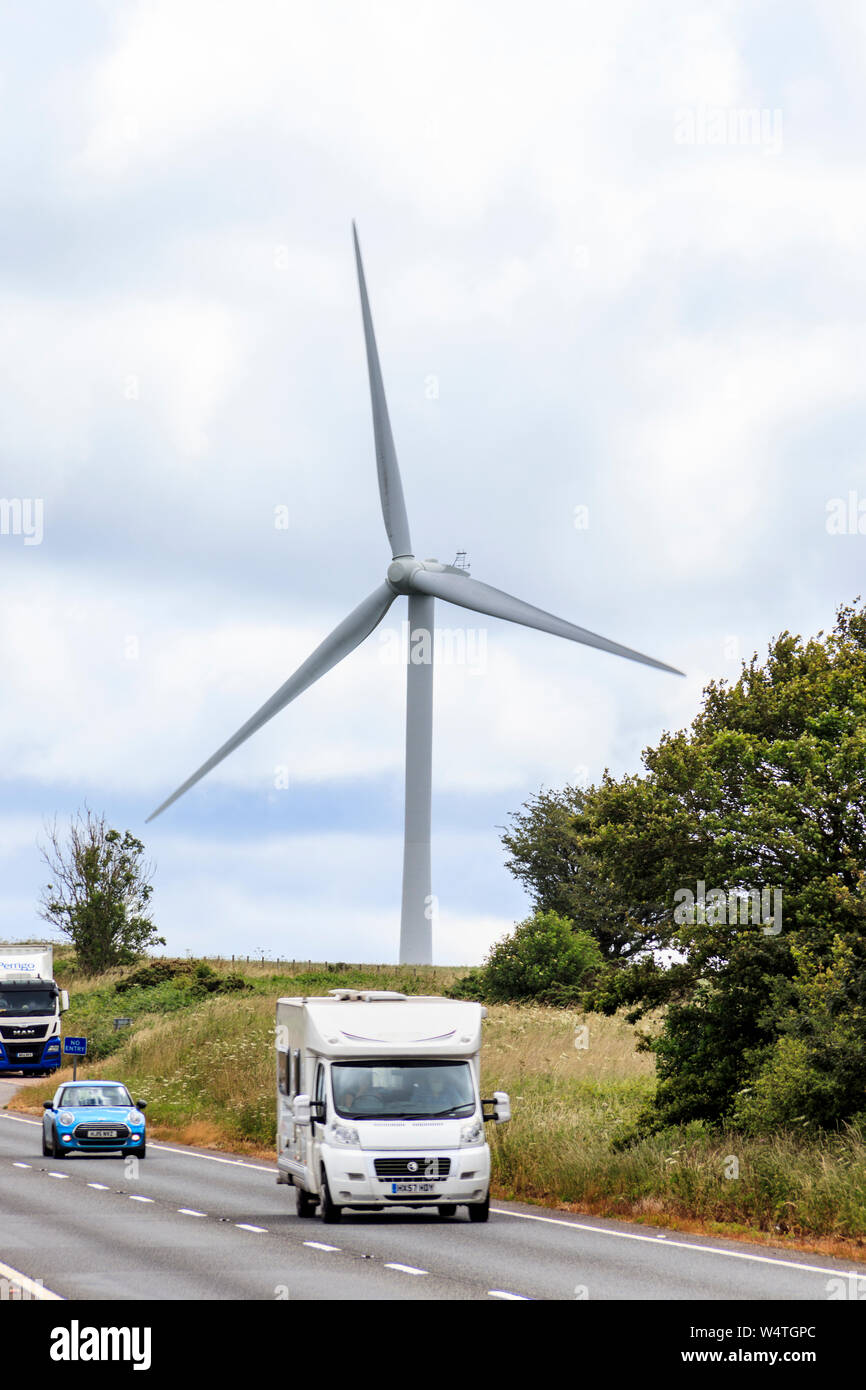 Wind turbine roadside hi-res stock photography and images - Alamy