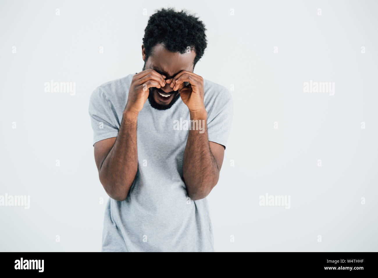 Lonely african american man hi-res stock photography and images - Alamy