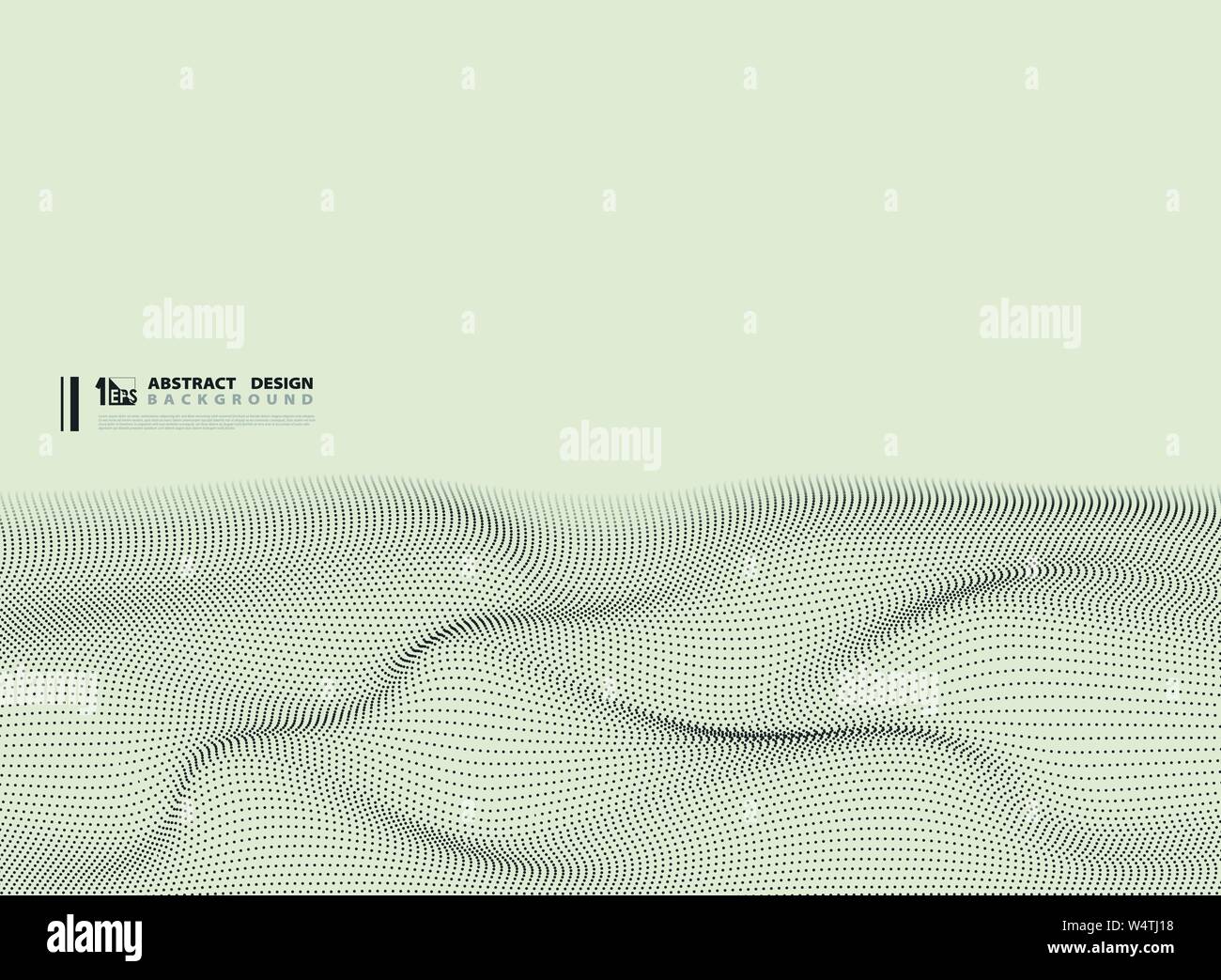 Abstract black particle dot wavy design background. You can use for ...