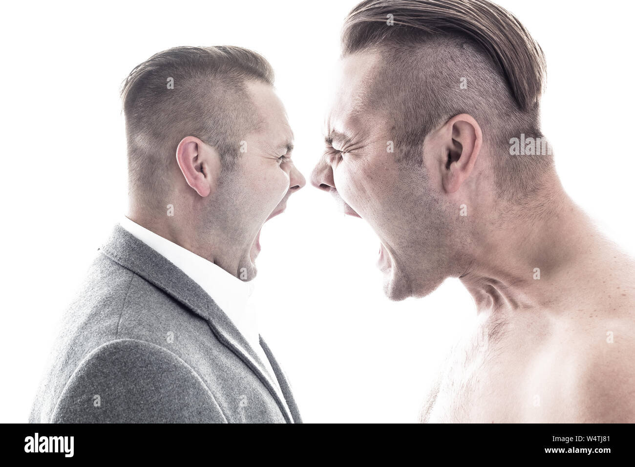 quarrel with himself Stock Photo - Alamy