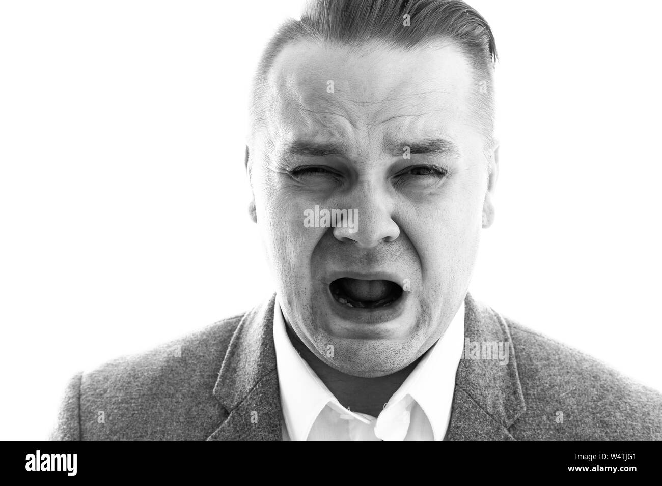 Portrait of a sad man Stock Photo - Alamy