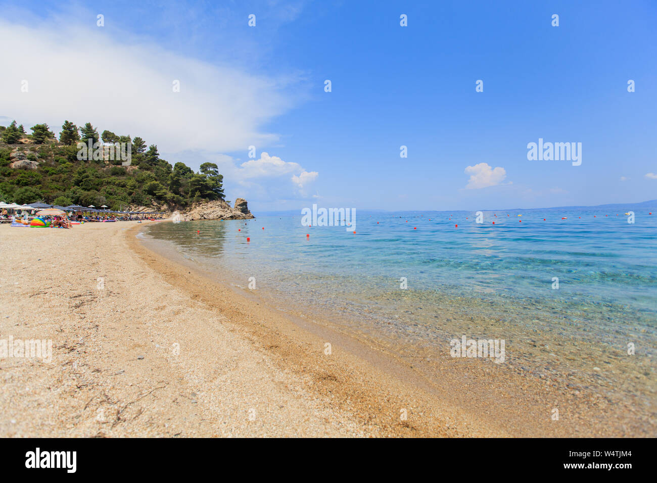 Summer relax landscape at sand beach , beautiful seascape at travel ...