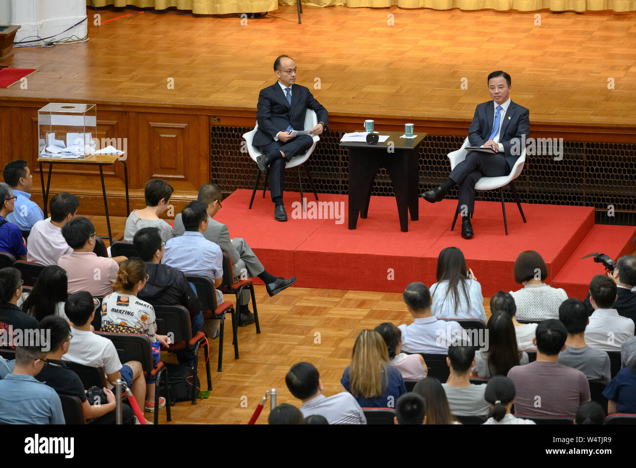 Hong Kong - July 18, 2019: Vice-Chancellor of University of Hong Kong ...