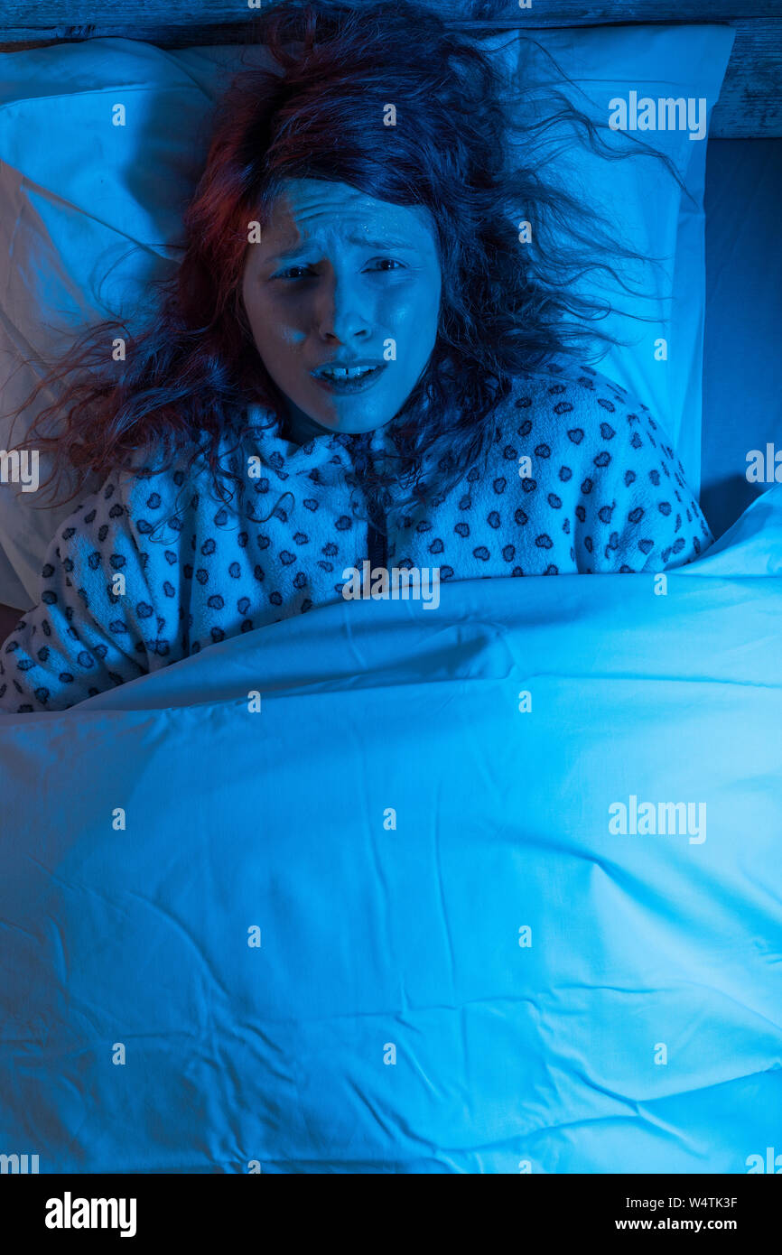 Nightmare, sleep paralysis, bad dream Stock Photo - Alamy