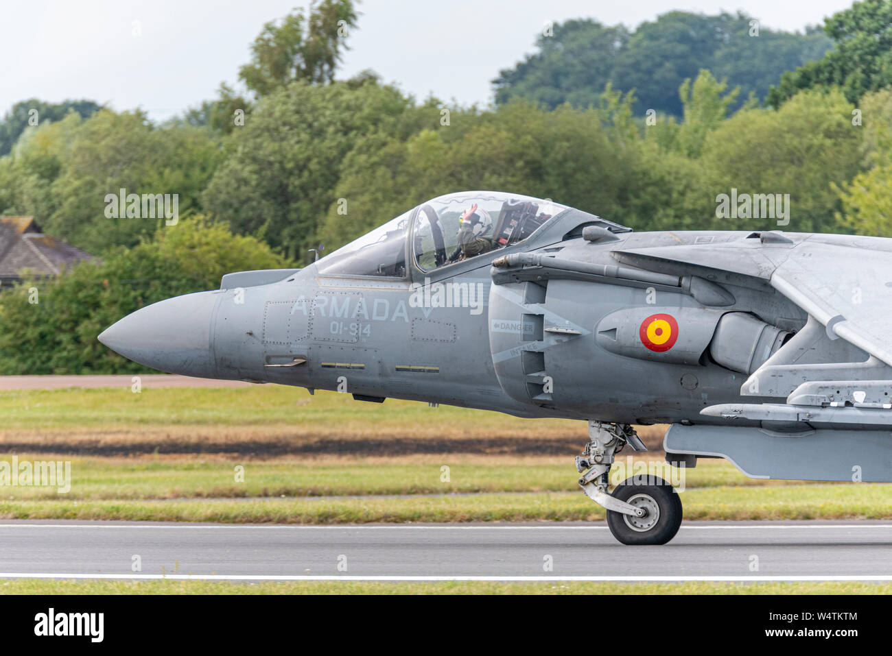 Spanish Navy EAV-8B Harrier II jump jet fighter plane at Royal ...
