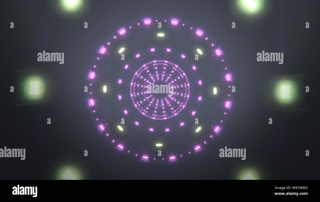 round shaped lights with nice glow design work background 3d ...