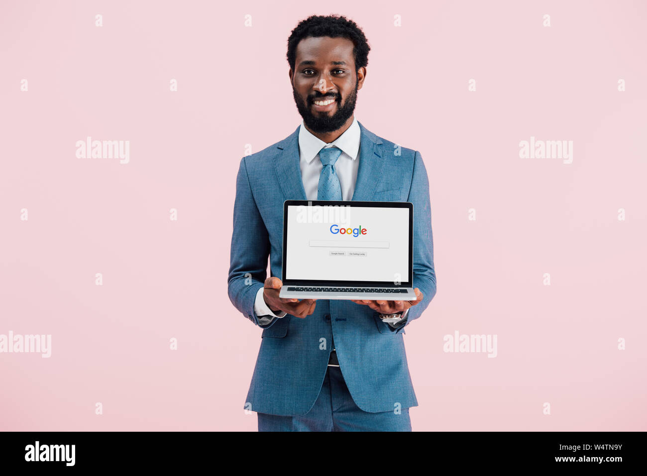 Google laptop african american hi-res stock photography and images - Alamy