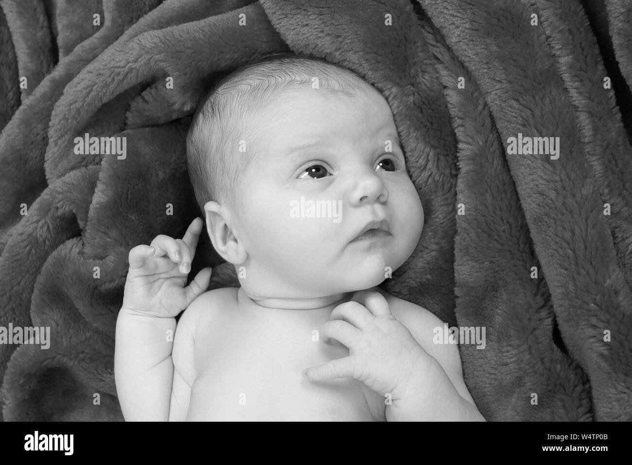 1 week old baby girl Stock Photo - Alamy