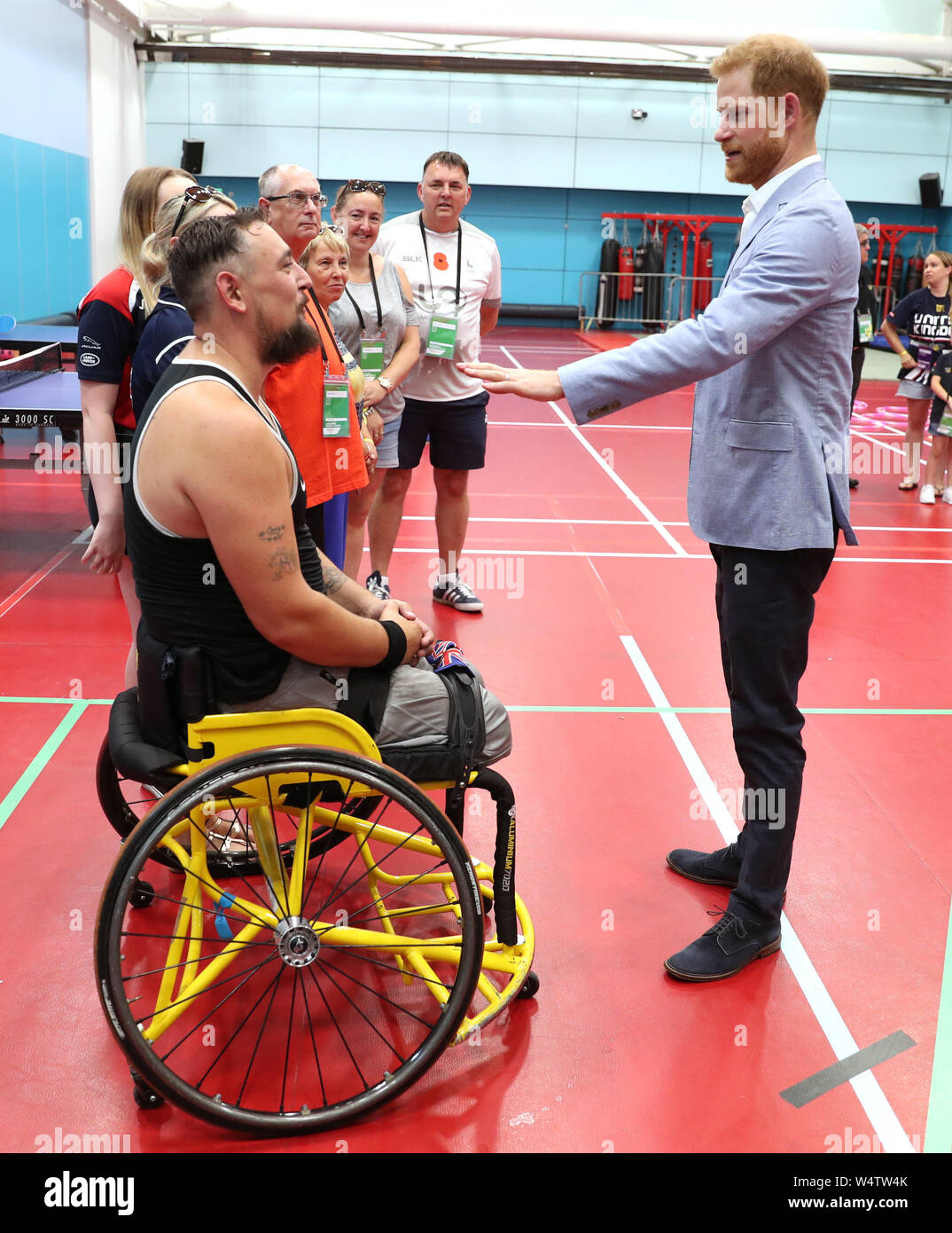 The Duke of Sussex meets Invictus Team UK players and their families ...