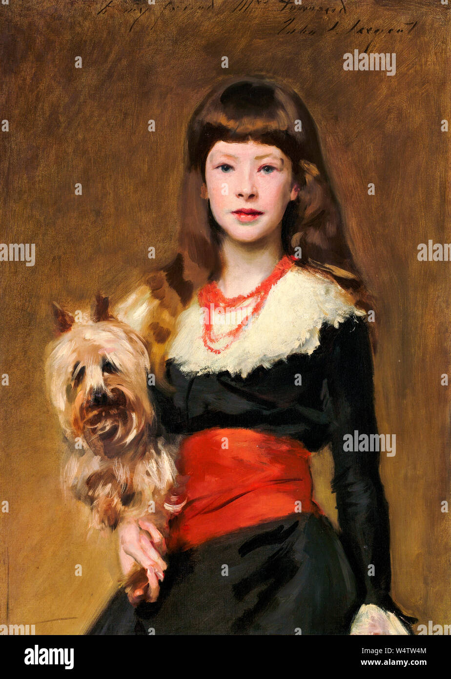 John Singer Sargent, Miss Beatrice Townsend, portrait painting, 1882 ...