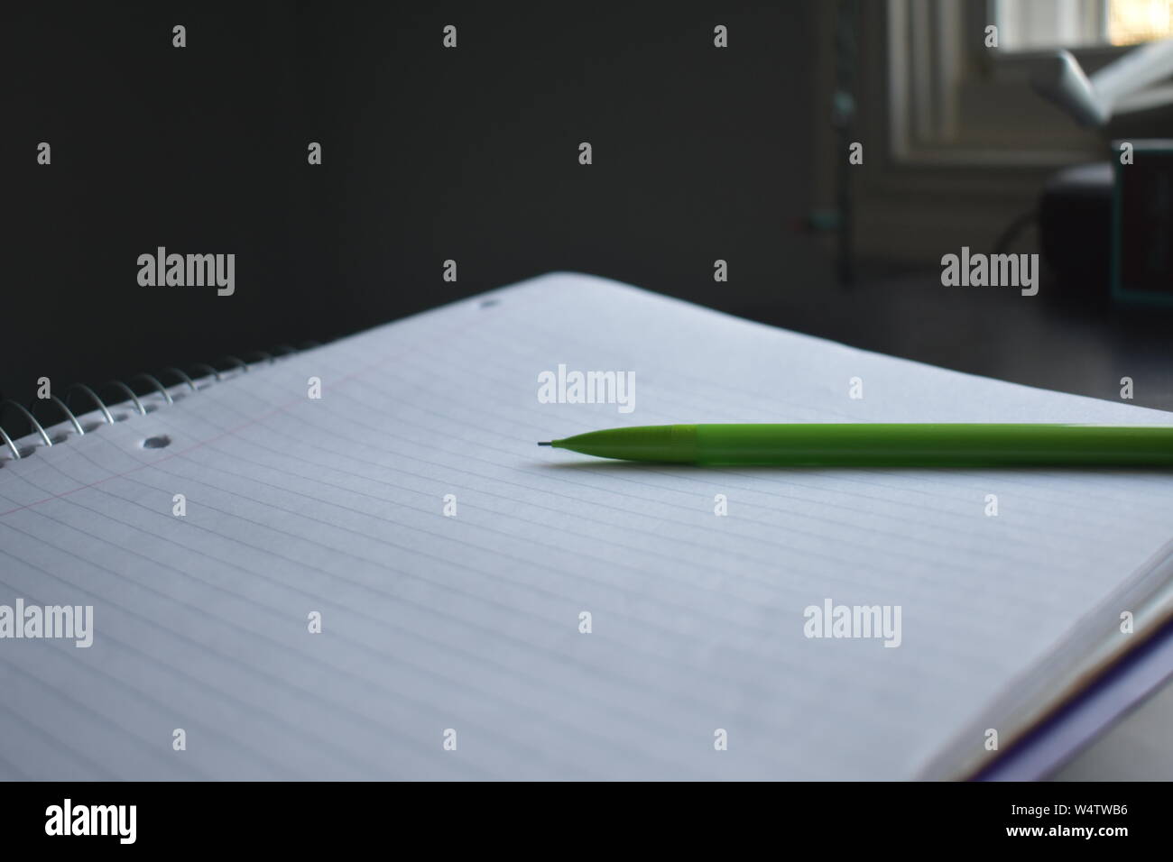 Pencil and Paper Stock Photo - Alamy