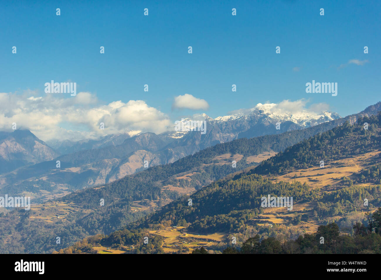 Bhutan landscape sunset hi-res stock photography and images - Alamy