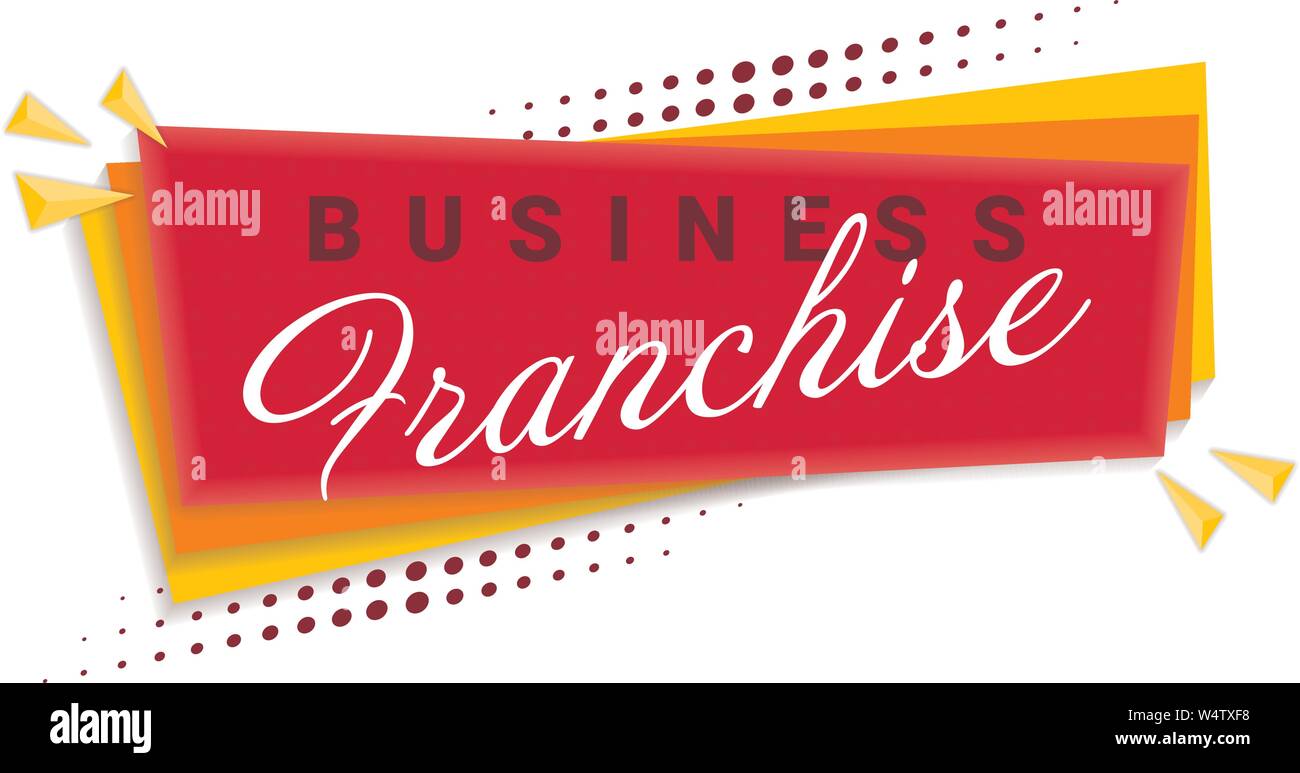 Franchise Banner Template Design. Vector Illustration. Eps 10 Stock ...