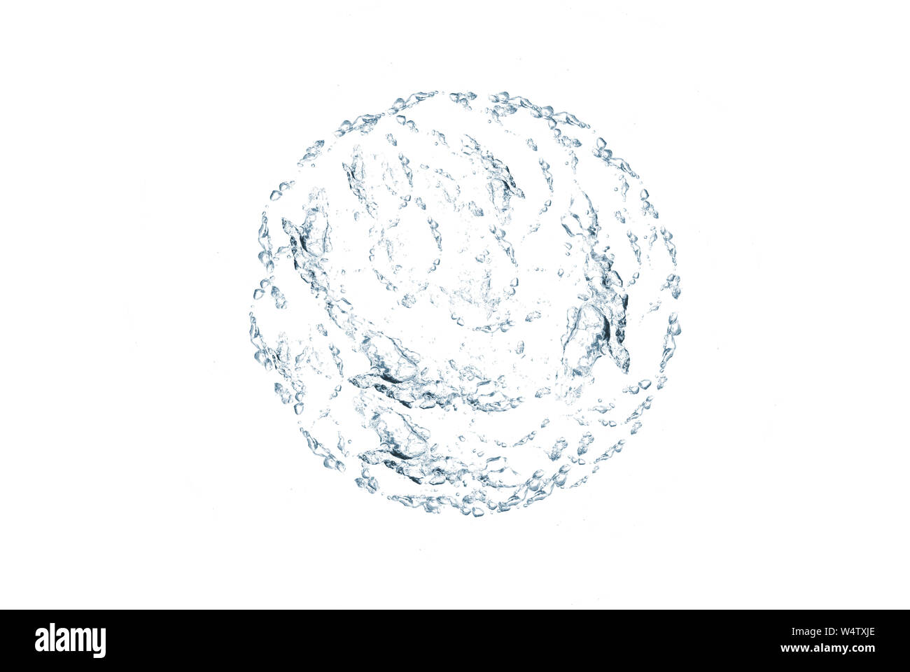 The water circle isolated on white background Stock Photo - Alamy