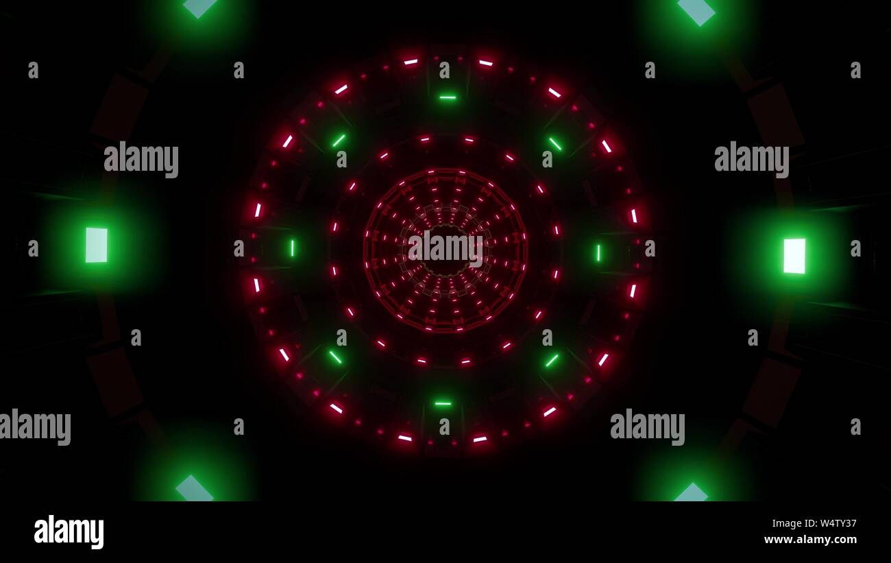 round shaped lights with nice glow design work background 3d ...