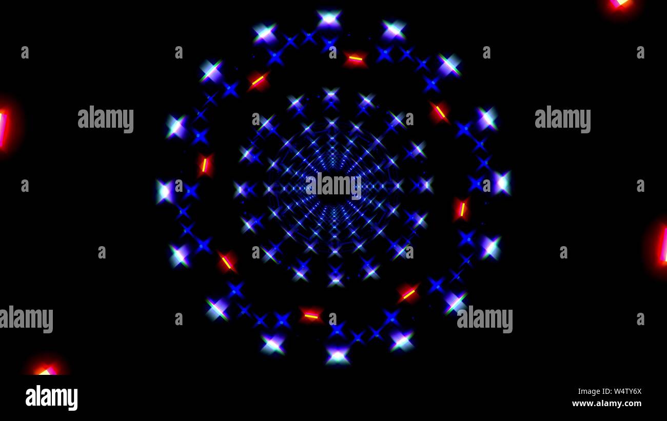 round shaped lights with nice glow design work background 3d ...