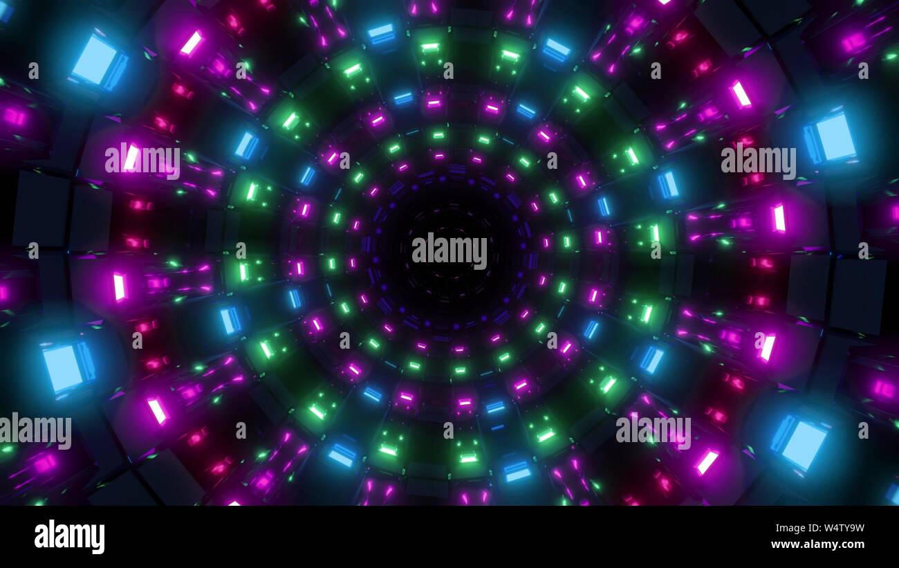 round shaped lights with nice glow design work background 3d ...