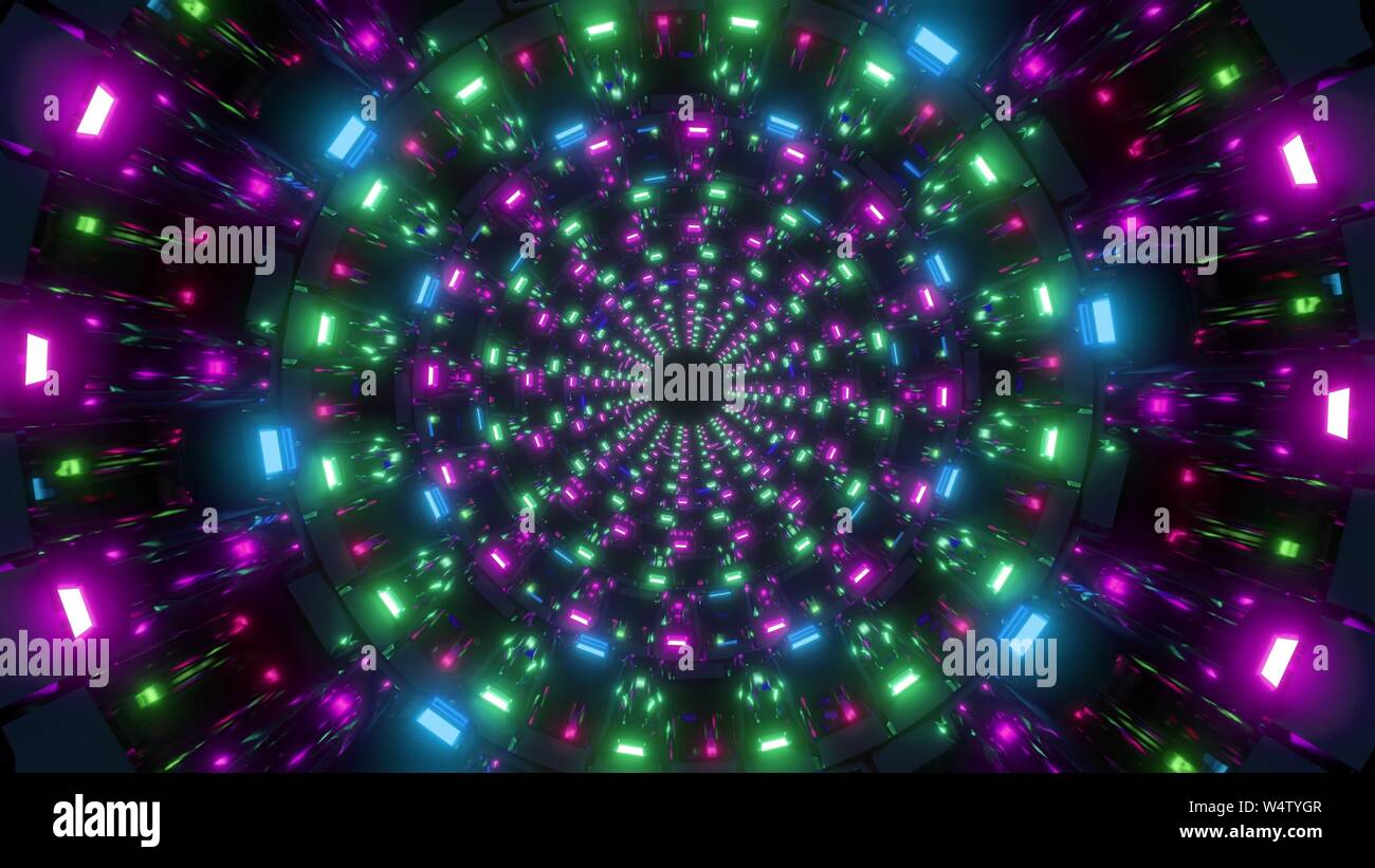 round shaped lights with nice glow design work background 3d ...