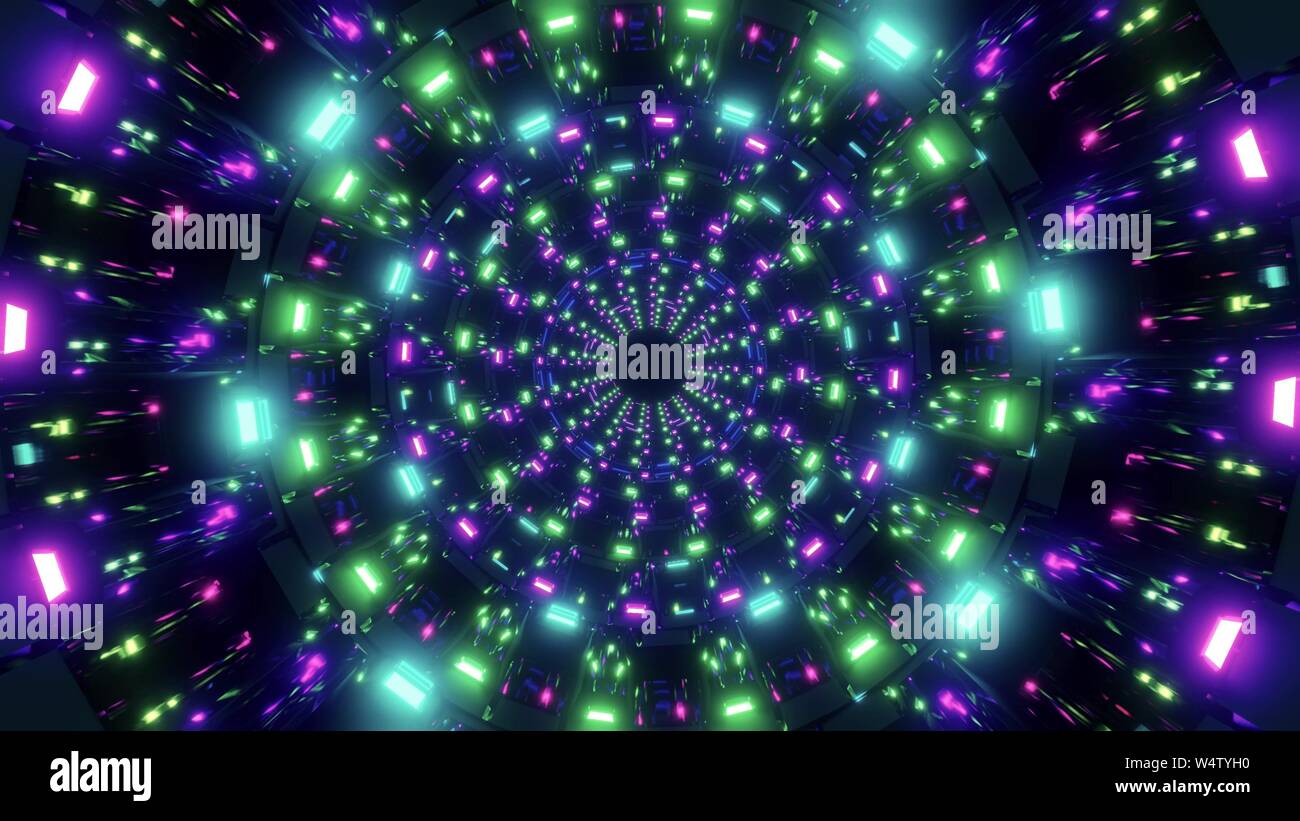 round shaped lights with nice glow design work background 3d ...