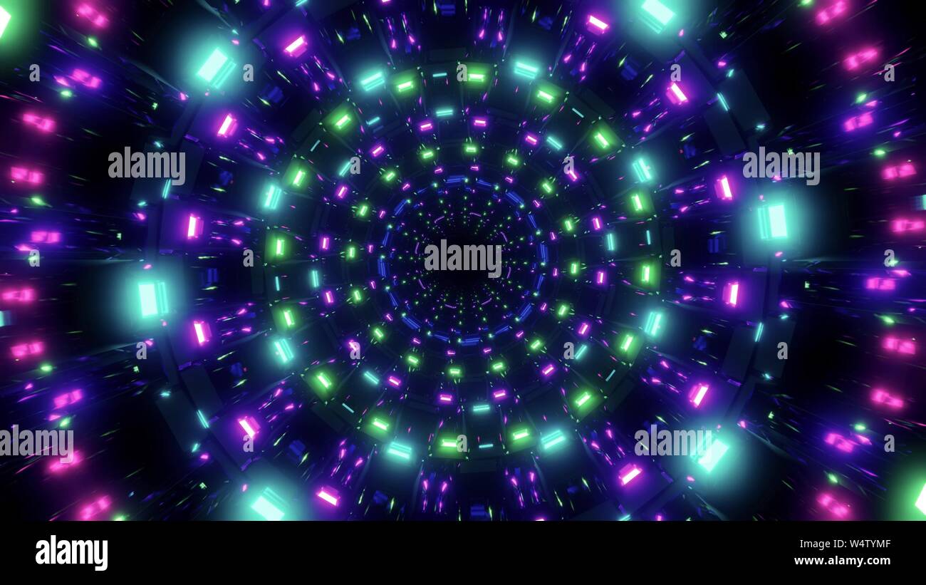 round shaped lights with nice glow design work background 3d ...