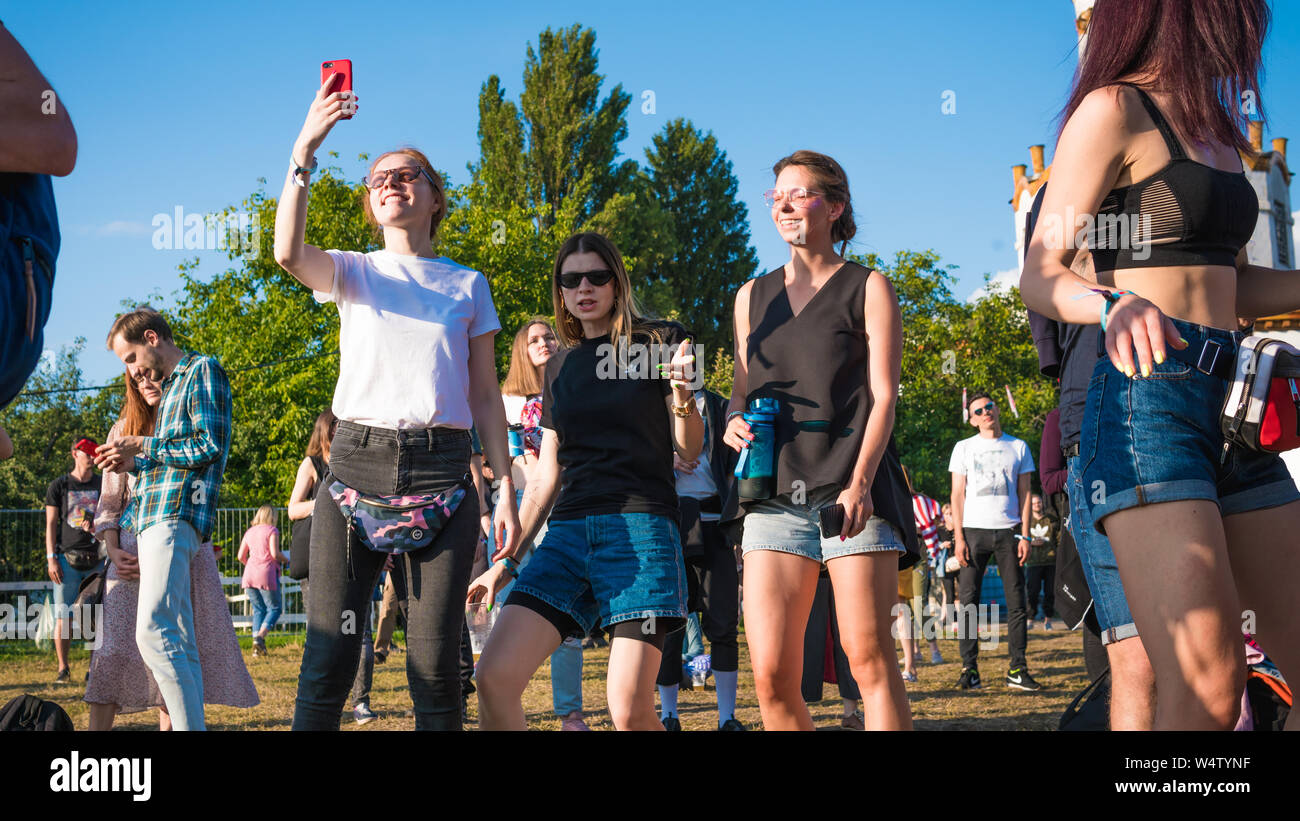 Kyiv, Ukraine - 07.13.2019: Atlas Weekend music festival outdoors ...