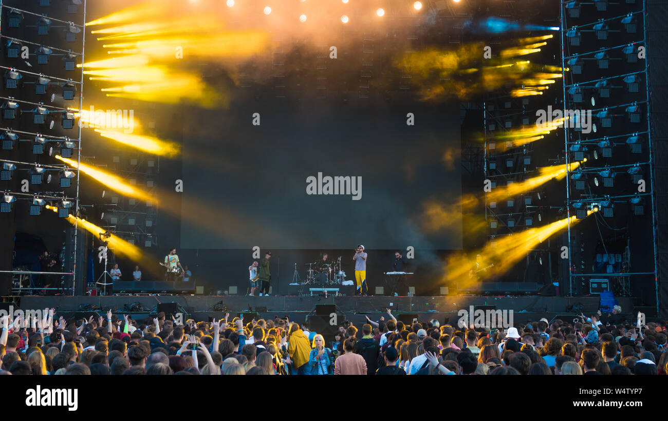 Kyiv, Ukraine - 07.13.2019: Atlas Weekend music festival outdoors ...