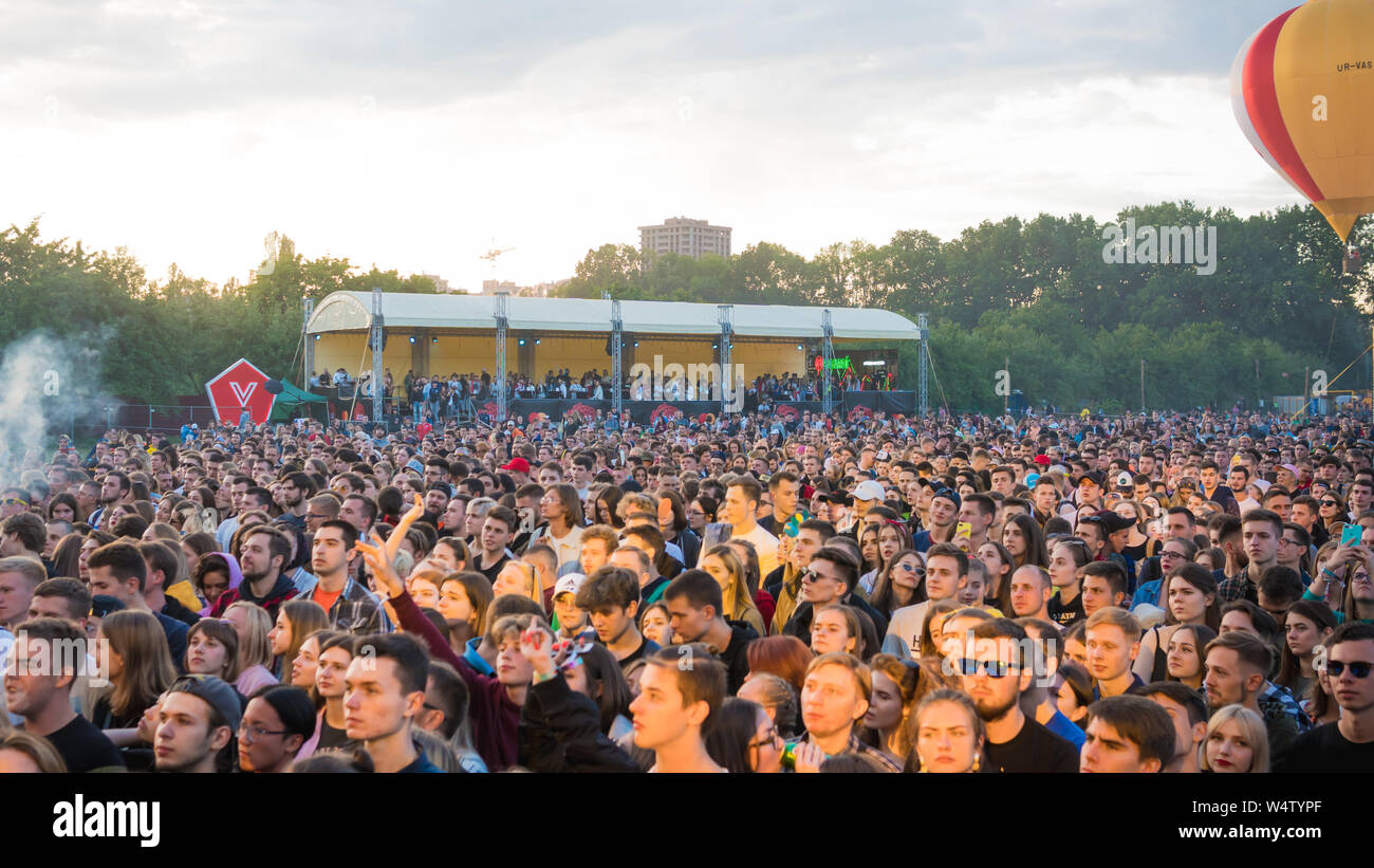 Kyiv, Ukraine - 07.13.2019: Atlas Weekend music festival outdoors ...