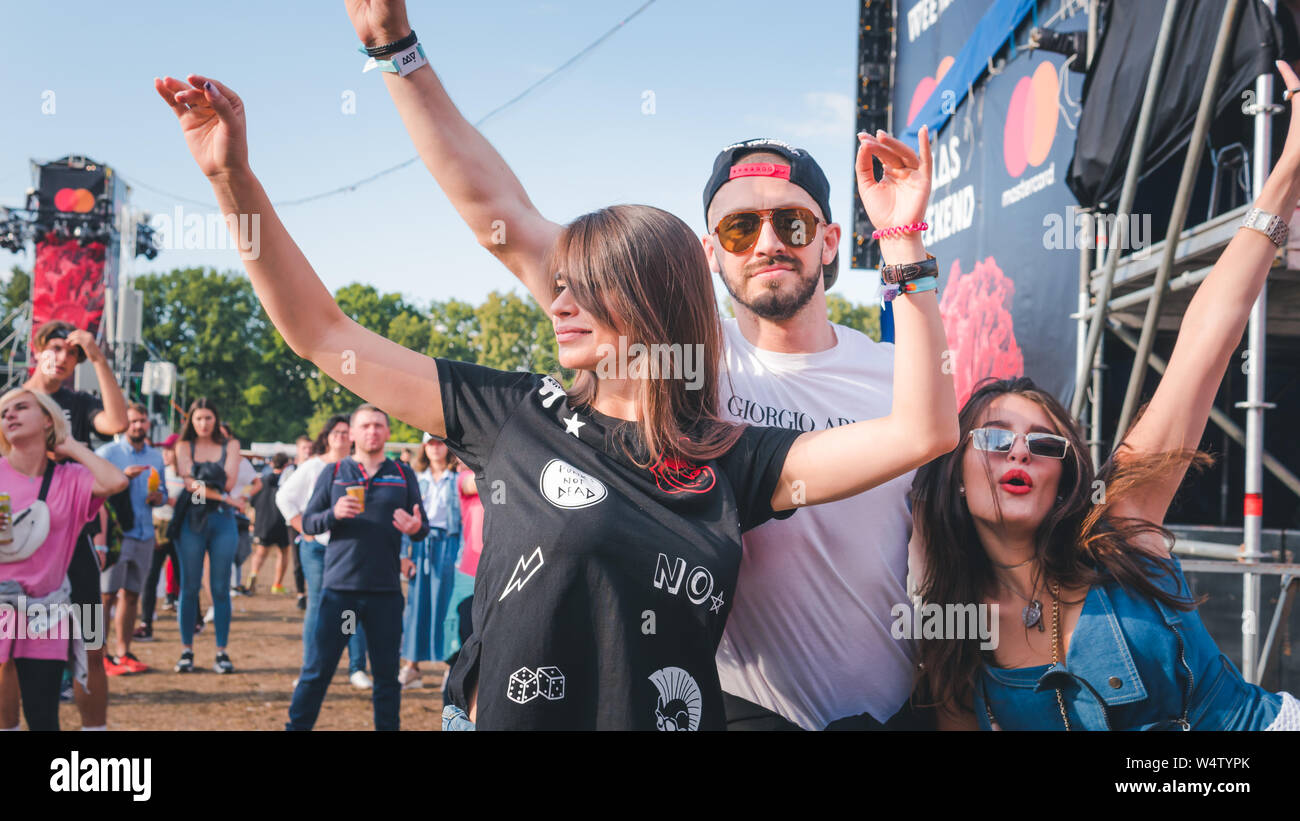 Kyiv, Ukraine - 07.13.2019: Atlas Weekend music festival outdoors ...