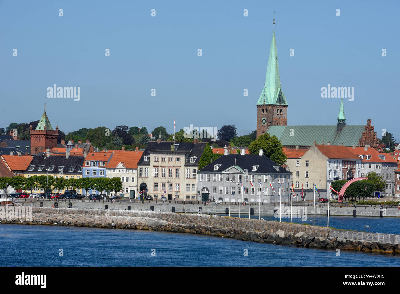 Helsingor, Denmark - 29 June 2019: view at Helsingor on Denmark Stock ...