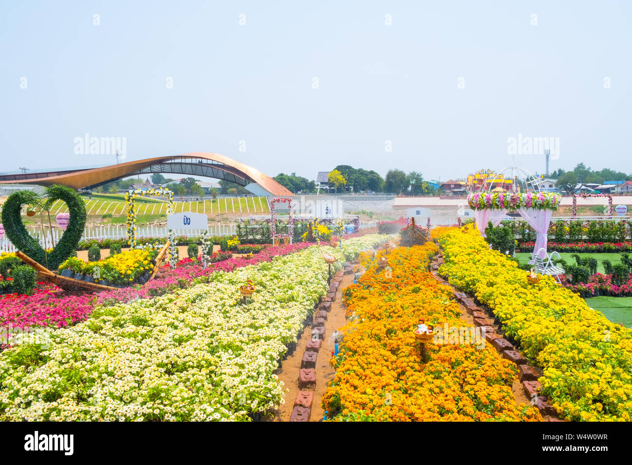 Nakhon Sawan, Thailand - April 12, 2019: View of Pasan, the memorial ...