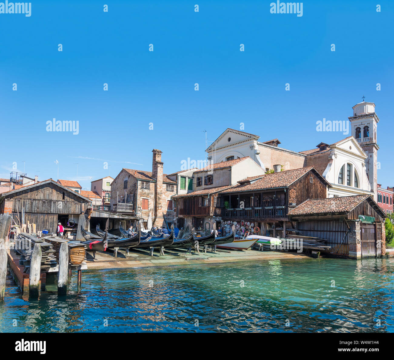 Old historic shipyard gondolas hi-res stock photography and images - Alamy