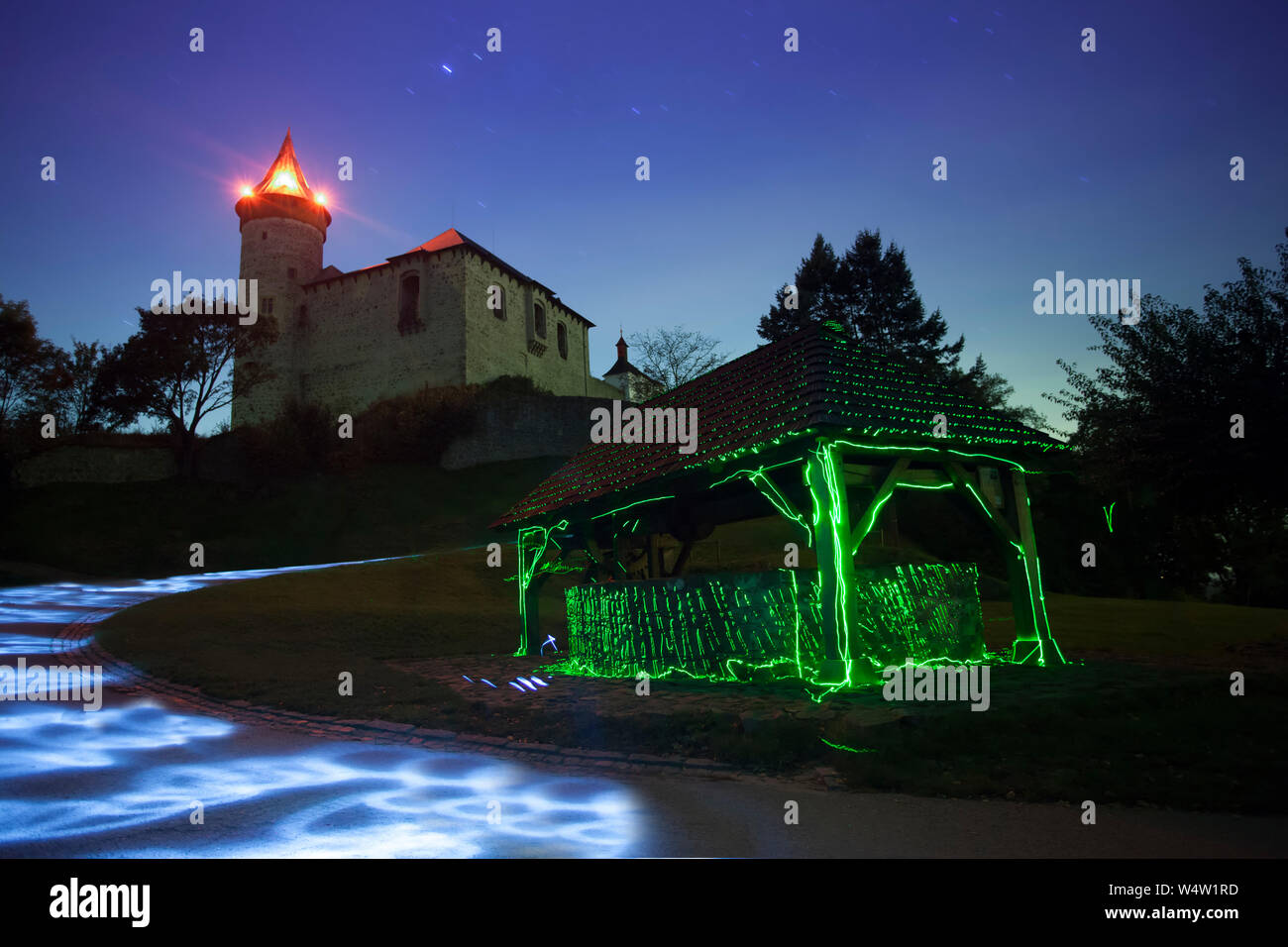 Light painting / light drawing with electroluminescent wire with old ...