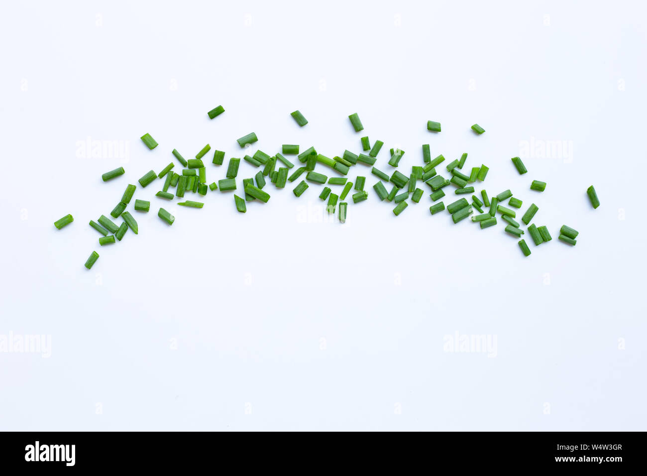 green onions isolated on white background Stock Photo - Alamy