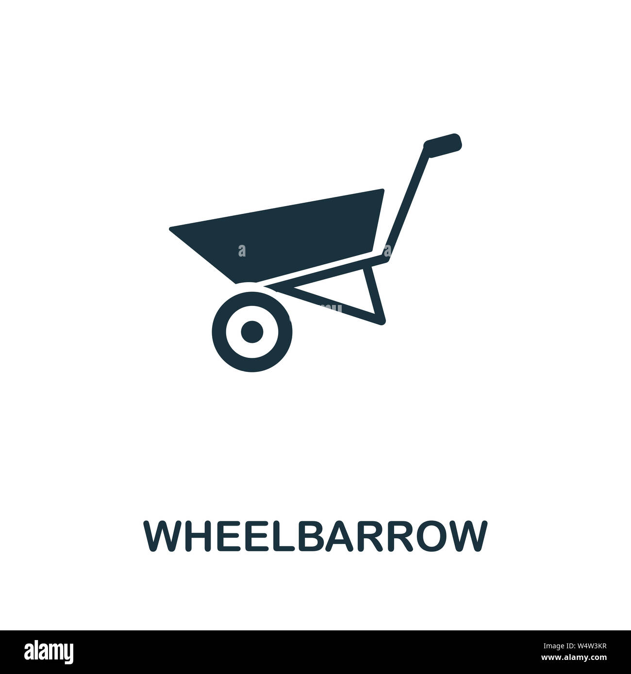 Wheelbarrow icon symbol. Creative sign from farm icons collection ...