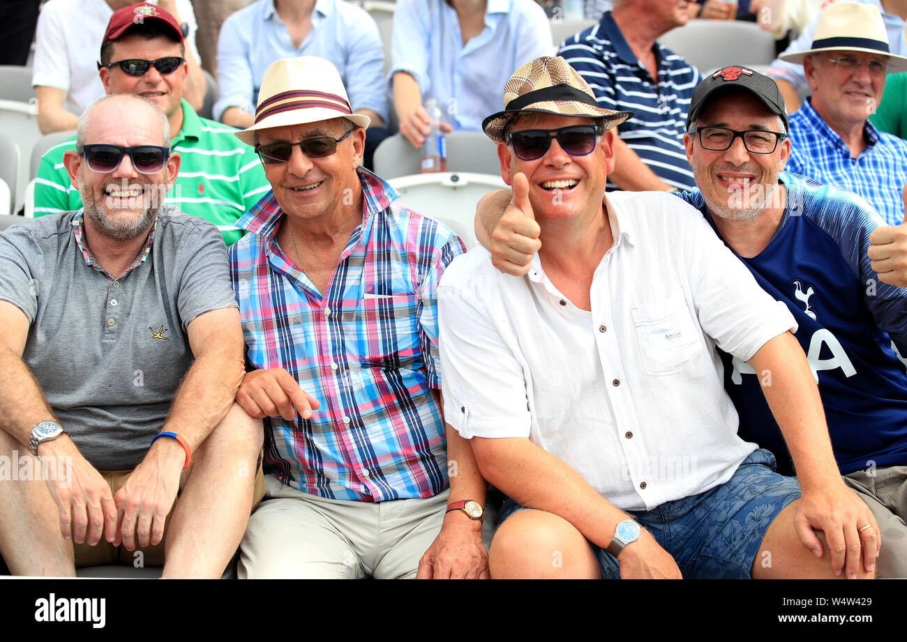 Cricket spectators in the stands during day two of the Specsavers Test ...