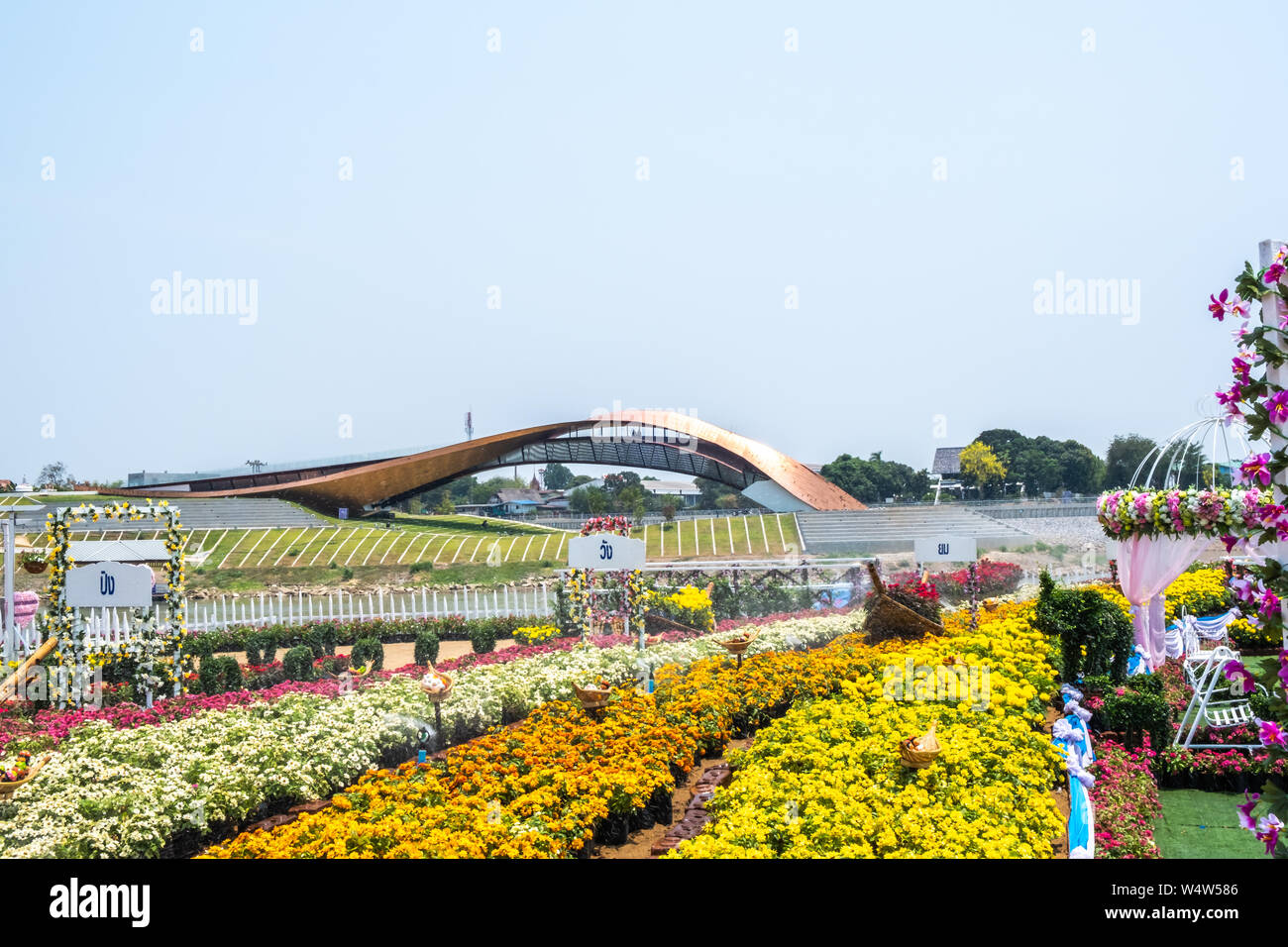 Nakhon Sawan, Thailand - April 12, 2019: View of Pasan, the memorial ...