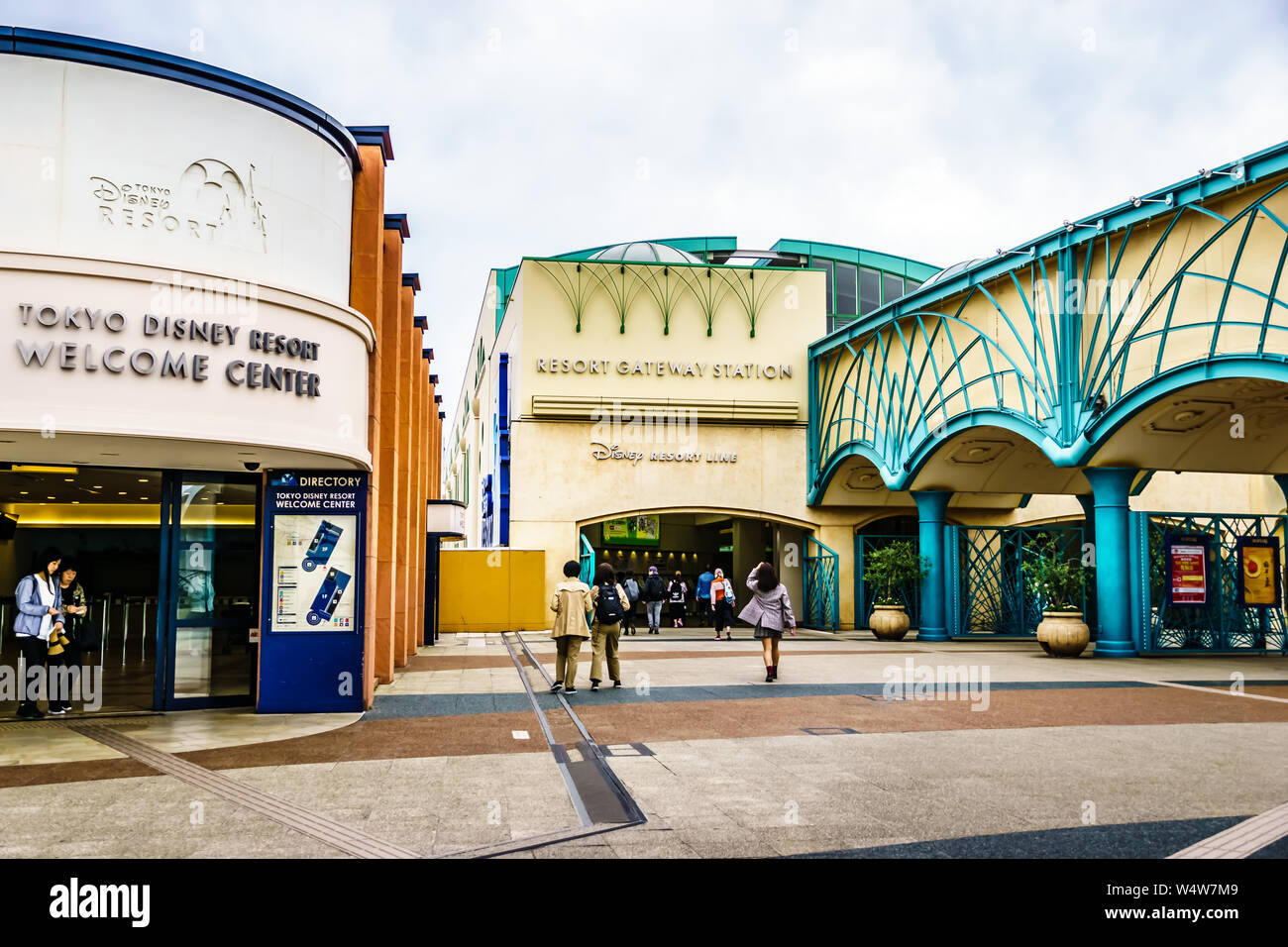 Tokyo, Japan - May 9, 2019: Taking Tokyo Disney Resort Line monorail to ...