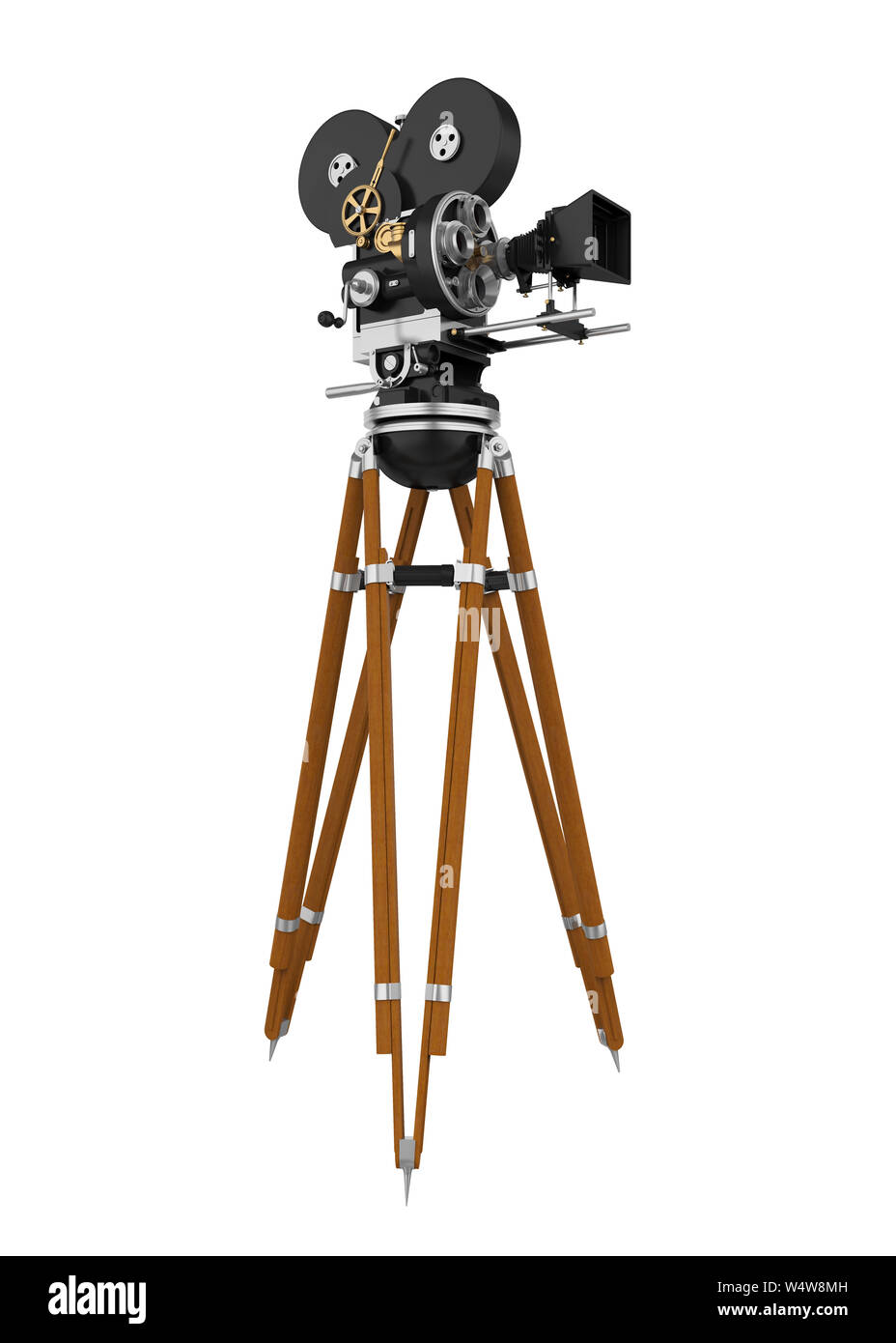 Vintage Movie Camera Isolated Stock Photo - Alamy