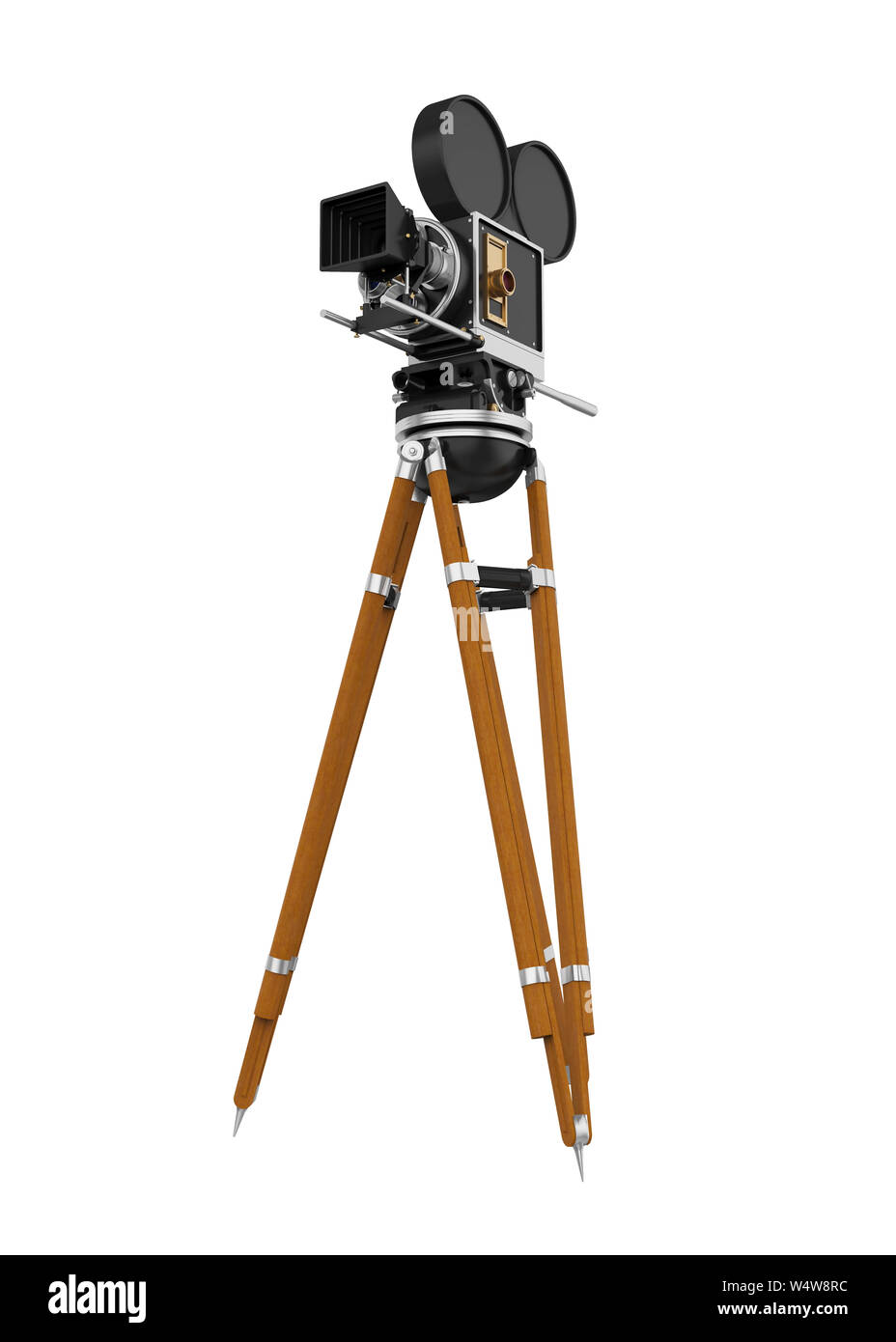 Vintage Movie Camera Isolated Stock Photo - Alamy