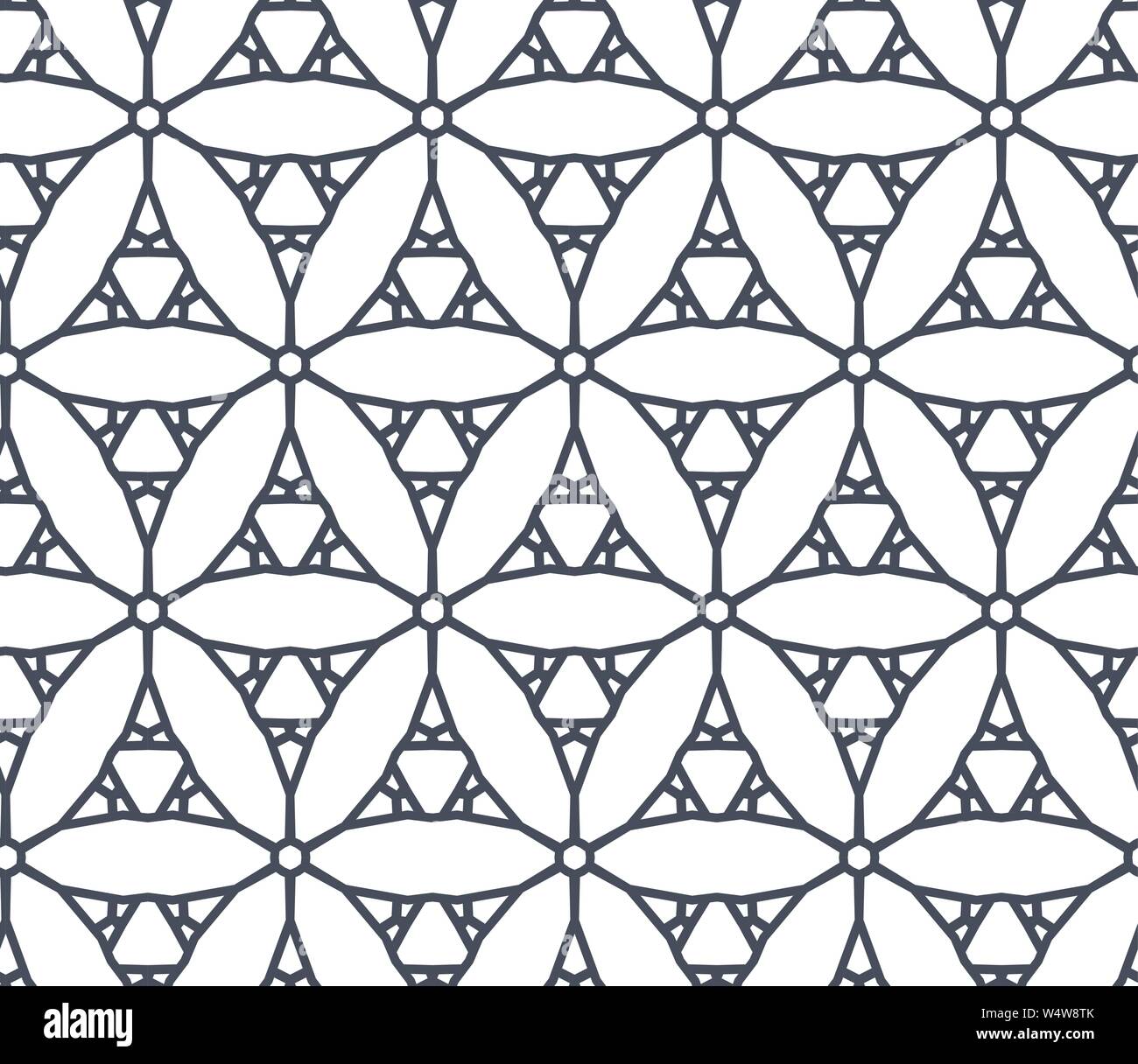 Seamless geometric ornamental vector pattern. Abstract background Stock ...