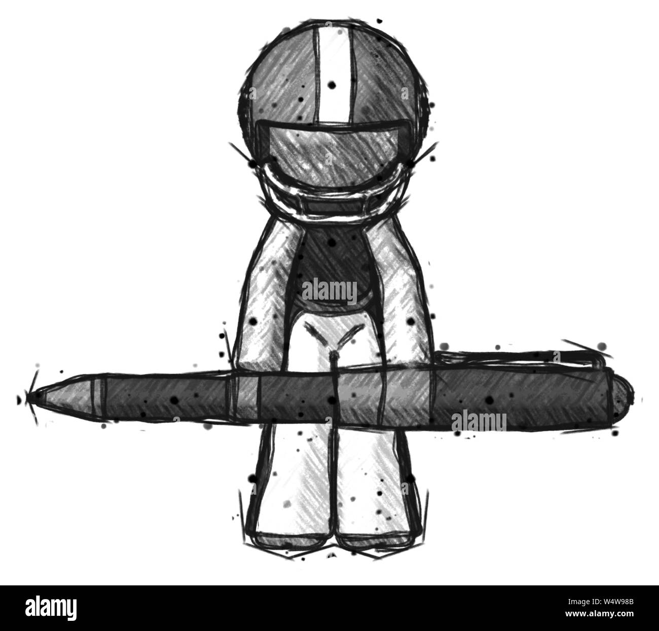 Sketch football player man the real strength is in the mind. Working ...