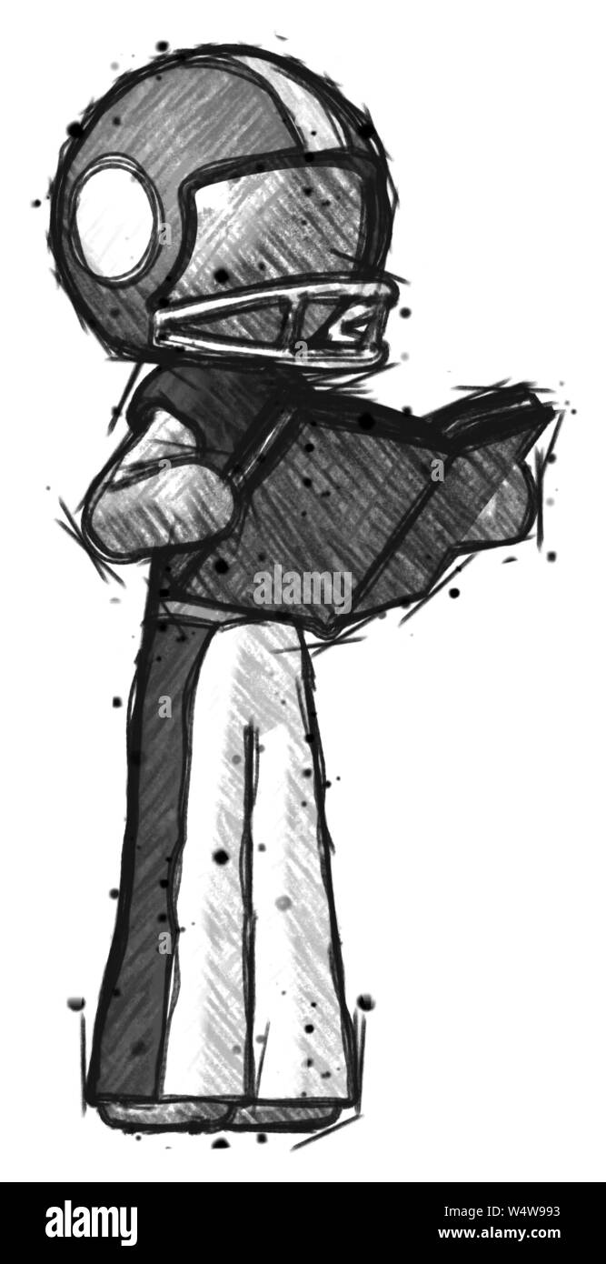 Soccer Player Standing Drawing